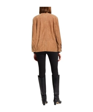 Max Mara Suede Single-breasted Jacket