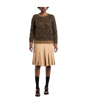 Max Mara Lightweight Tiger-striped Knitted Sweater