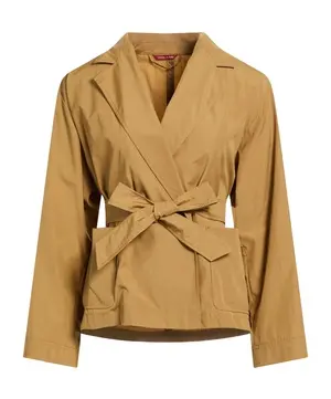 Max Mara Belted Wrap Jacket With Notched Lapel - Nude