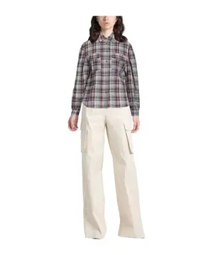 Isabel Marant Étoile Tartan Pattern Woven Shirt
