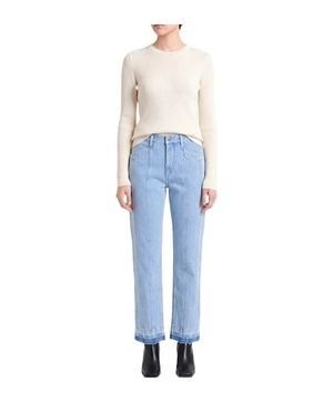 Isabel Marant Étoile Medium Wash Tapered Denim Trousers