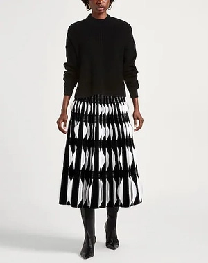 Max Mara Solid Color Knit Long-sleeve Top