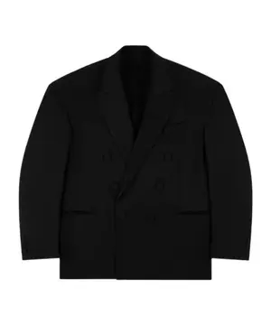 AREA Double Breasted Blazer - Black