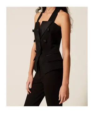 TWINSET Logo Button Vest