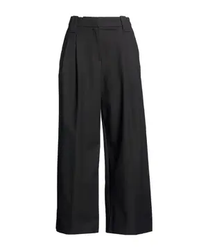 GANNI Solid Color Loose Trousers - Black