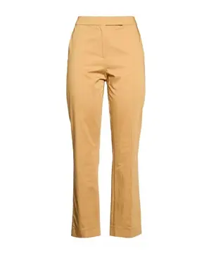 Max Mara Solid Stretchy Straight-leg Casual Pants - Nude
