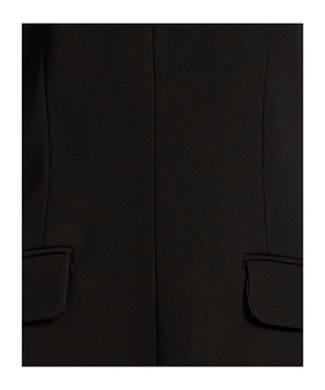 Sportmax Fitted Sleeveless Crewneck Jersey Dress With Flap Pockets And Back Split