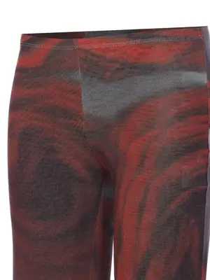 JEAN PAUL GAULTIER Rose Print Wide Leg Pants - Multicolor