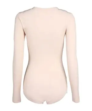 MAISON MARGIELA Long Sleeve Bodysuit - Pink