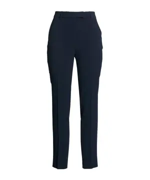 Max Mara Solid-color Straight-leg Trousers - Black