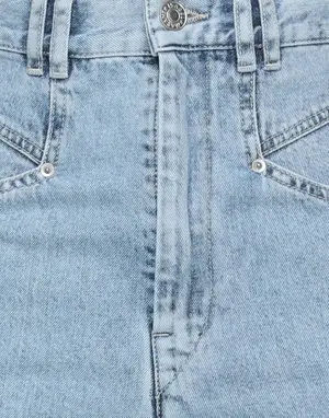 Isabel Marant Étoile Light Wash Frayed Cuff Jeans