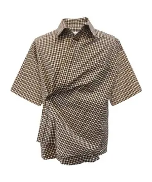 Martine Rose Check-pattern Short-sleeve Shirt - Multicolor