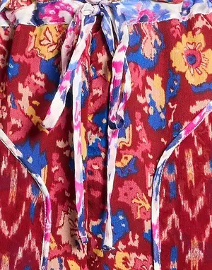 Isabel Marant Étoile Kora" Printed Georgette Trousers - Red