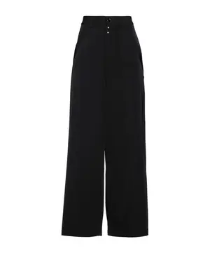 MAISON MARGIELA Minimalist Slim-fit Solid-color Pants - Black