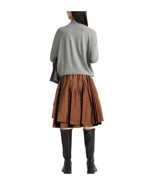 Tory Burch Flared Taffeta Skirt