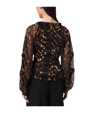 ALLSAINTS Ruffled Animal-print Blouse