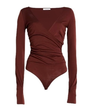 Max Mara Solid Color Long-sleeve Jumpsuit - Brown