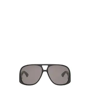Saint Laurent Plain Colour Sunglasses - Gray