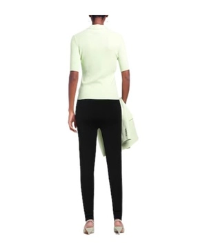Max Mara Solid Color Lightweight Knit Leggings - Black