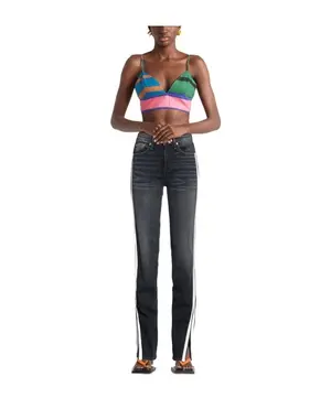 Rag & Bone Slim Fit Jeans With Side Stripes