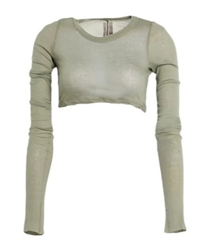 Rick Owens Solid Color Long Sleeve Top - Gray