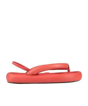 Isabel Marant Étoile Minimalist Leather Flip-flops - Red