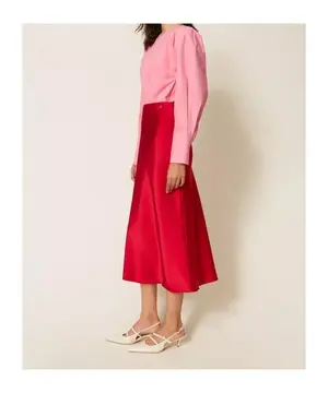 TWINSET Satin A-line Skirt
