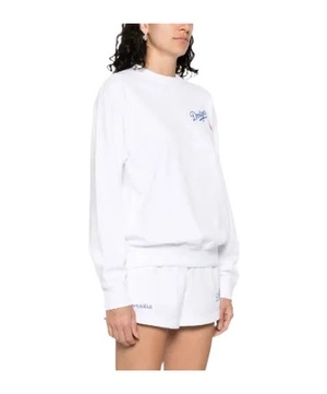 SPORTY  RICH Sporty & Rich Crewneck Sweatshirt With Logo Print