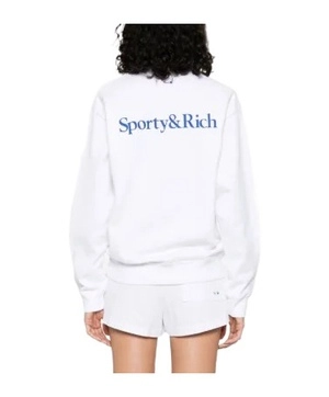 SPORTY  RICH Sporty & Rich Crewneck Sweatshirt With Logo Print