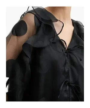 Stine Goya Ruffled Polka Dot Blouse