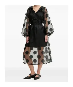 Stine Goya Ruffled Polka Dot Blouse