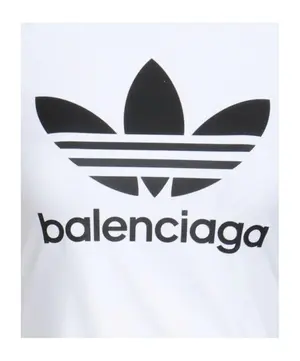 Balenciaga High-neck Short-sleeve Top - White