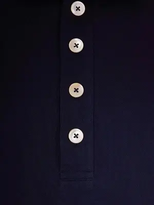 Eleventy Buttoned Short-sleeve Polo Shirt