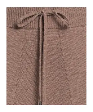 Max Mara Solid Color Knitted Tapered Pants