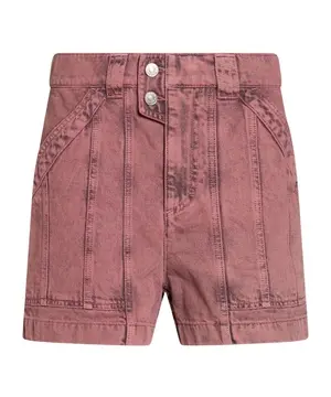 Isabel Marant Étoile Versatile Solid Denim Shorts - Pink