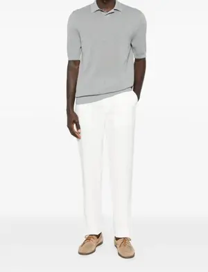 Eleventy Elastic Waist Chino Trousers