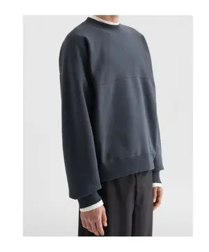 JIL SANDER Cotton Terry Crew-neck Sweatshirt