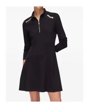 Liu Jo Half-zip Chain Detail Knit Dress