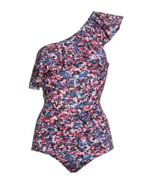 Isabel Marant Étoile Floral Print One-shoulder One-piece Swimsuit - Multicolor