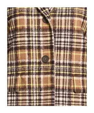 Max Mara Plaid Cropped Blazer