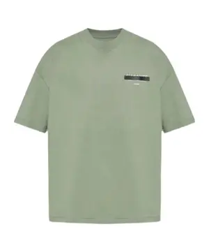 ALLSAINTS Redact Oversized T-shirt - Gray