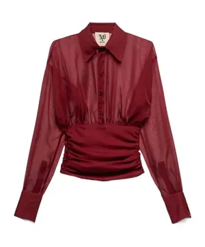 ANIYE BY Ivette Buttoned Collared Shirt - Red