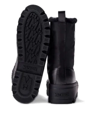 Mackage Logo Embellished Lace-up Boots