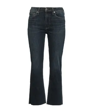 Rag & Bone Straight Leg Jeans With Frayed Cuffs