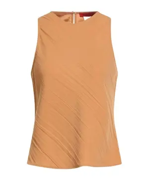 MAXCO. Crew-neck Sleeveless Top - Pink