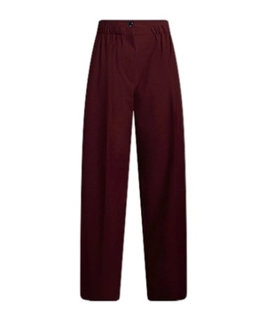 Sportmax Wide-leg Trousers In Plain Colour Cool Wool