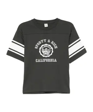 SPORTY  RICH Sporty & Rich "california" Logo Print T-shirt