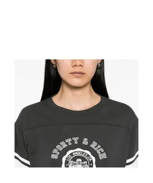 SPORTY  RICH Sporty & Rich "california" Logo Print T-shirt