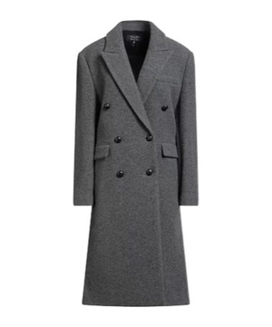 Rag & Bone Double-breasted Long-sleeve Woolen Coat - Black