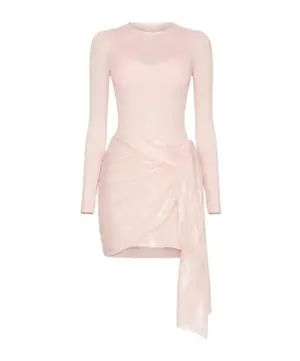 AREA Ballerina Sequin-embellished Mini Dress